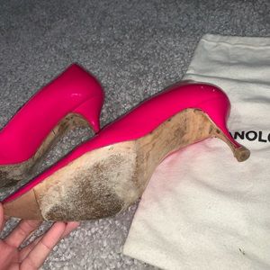 Manolo Blahnik | Shoes | Manolo Blahnik Leather Pumps | Poshmark